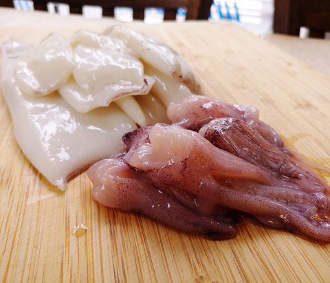 Fresh Cleaned Calamari, Squid - Tubes and Tentacles - Giuseppe's Market